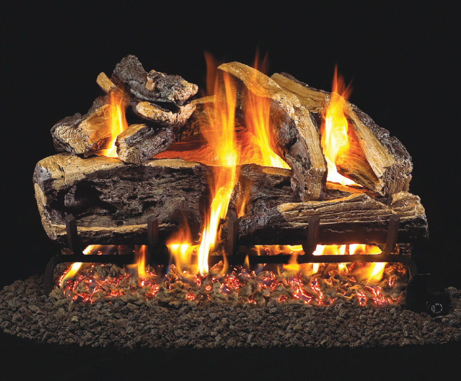 RH Peterson, Real Fyre Vented Gas Logs, Charred Rugged Split Oak - The ...