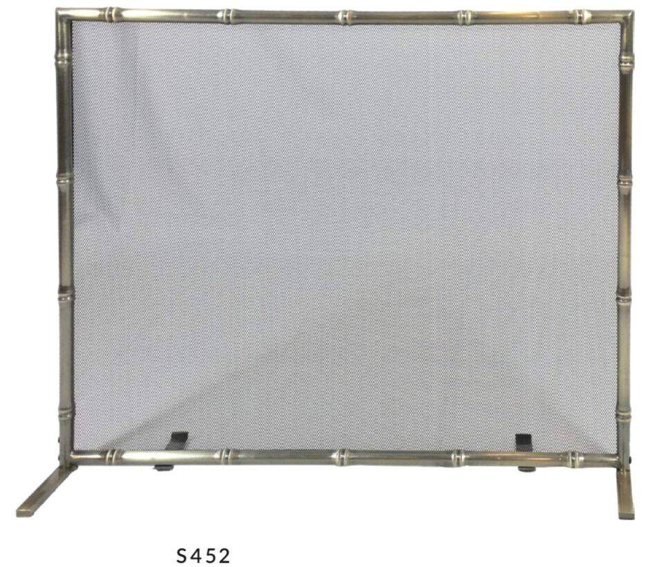 Dagan - S452 Panel Fireplace Screen Bamboo Design - The Hearth and ...