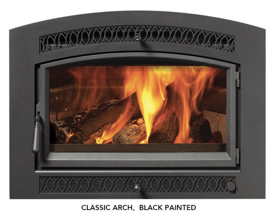 Lopi -Fireplace Xtrordinair Wood Insert Large Flush - Arched Doors ...